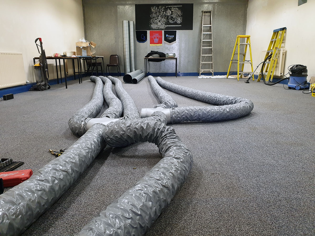 Ventilation - Cleethorpes Brass Band - Installation by Torr Engineering